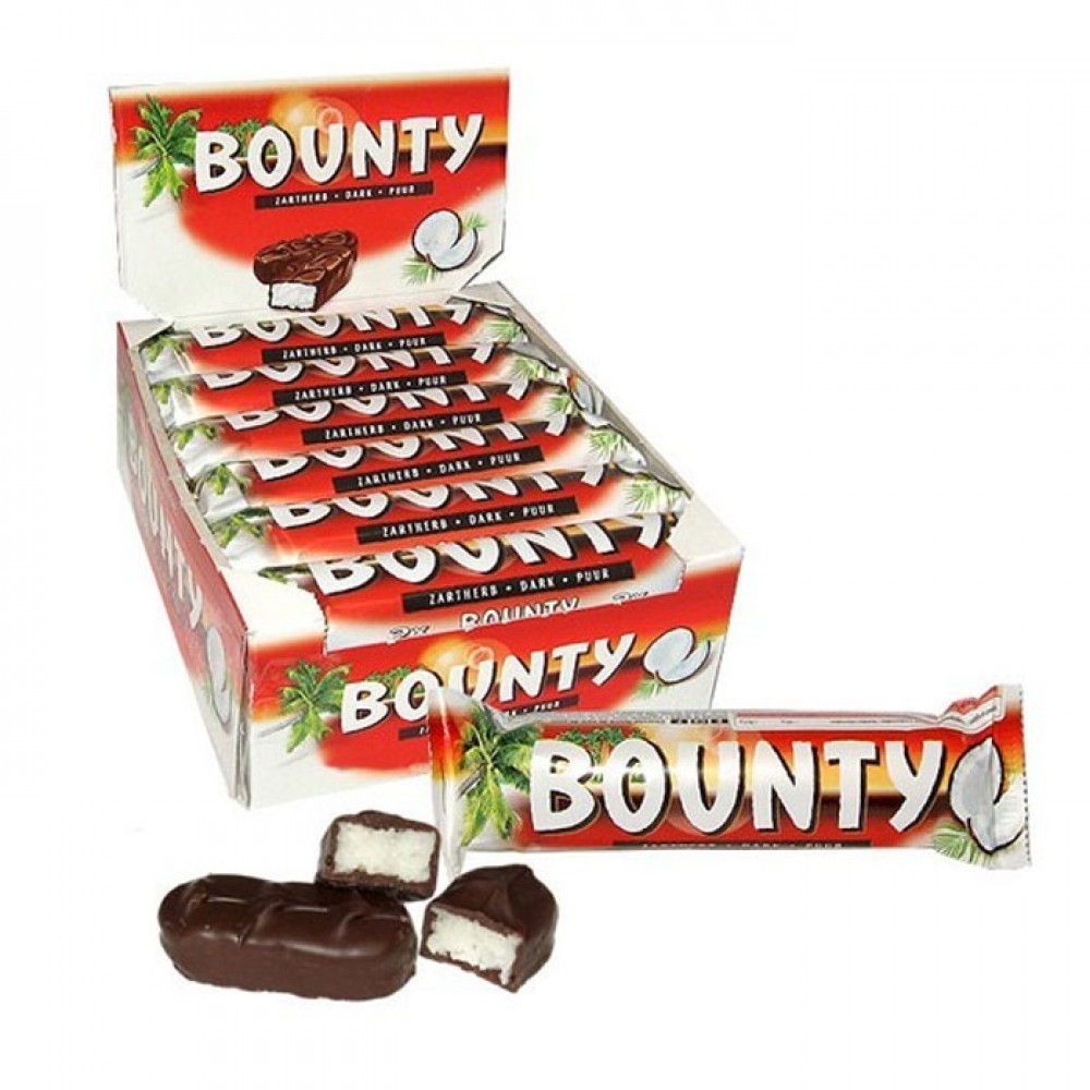 Bounty - Dark Chocolate - 24 x 57g
