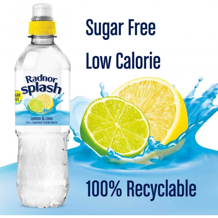 Radnor Splash - Lemon & Lime - 12 x 500ml