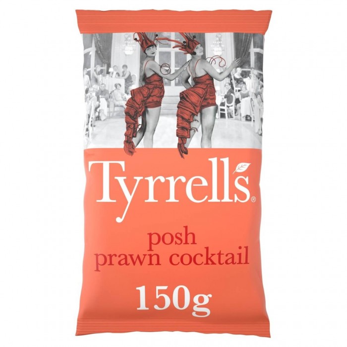 Tyrrells Crisps - Posh Prawn Cocktail 8 x 150g