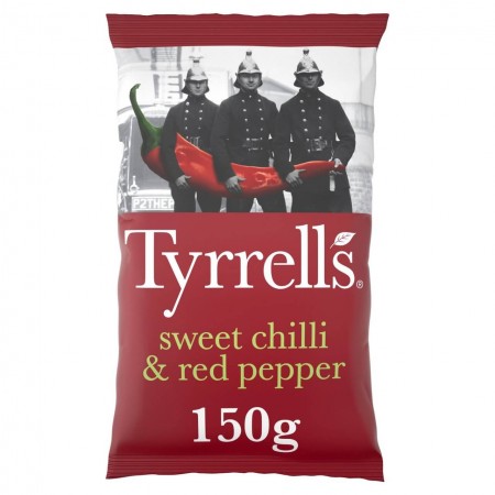 Tyrrells Crisps - Sweet Chilli & Red Pepper 8 x 150g