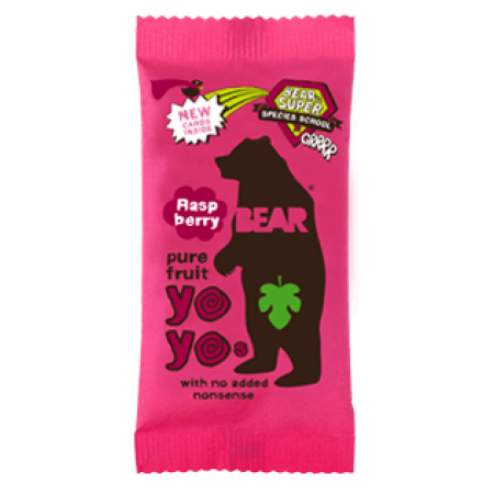 Bear Yoyo Raspberry Fruit Rolls 18 x 20g