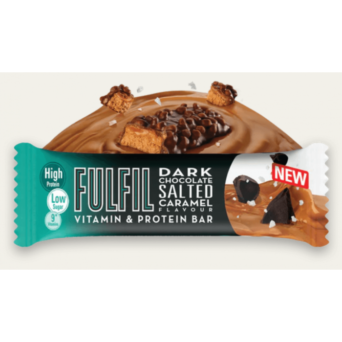 Fulfil Vitamins & Protein Bar, Dark Chocolate Salted Caramel - 15 x 55g