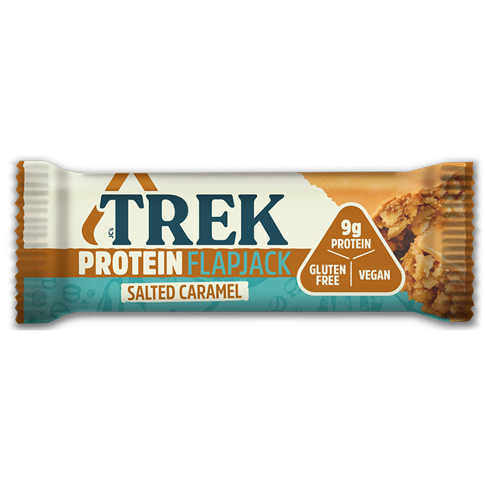Trek Salted Caramel Protein Flapjack 16 x 50g - UK Office Snack Suppliers