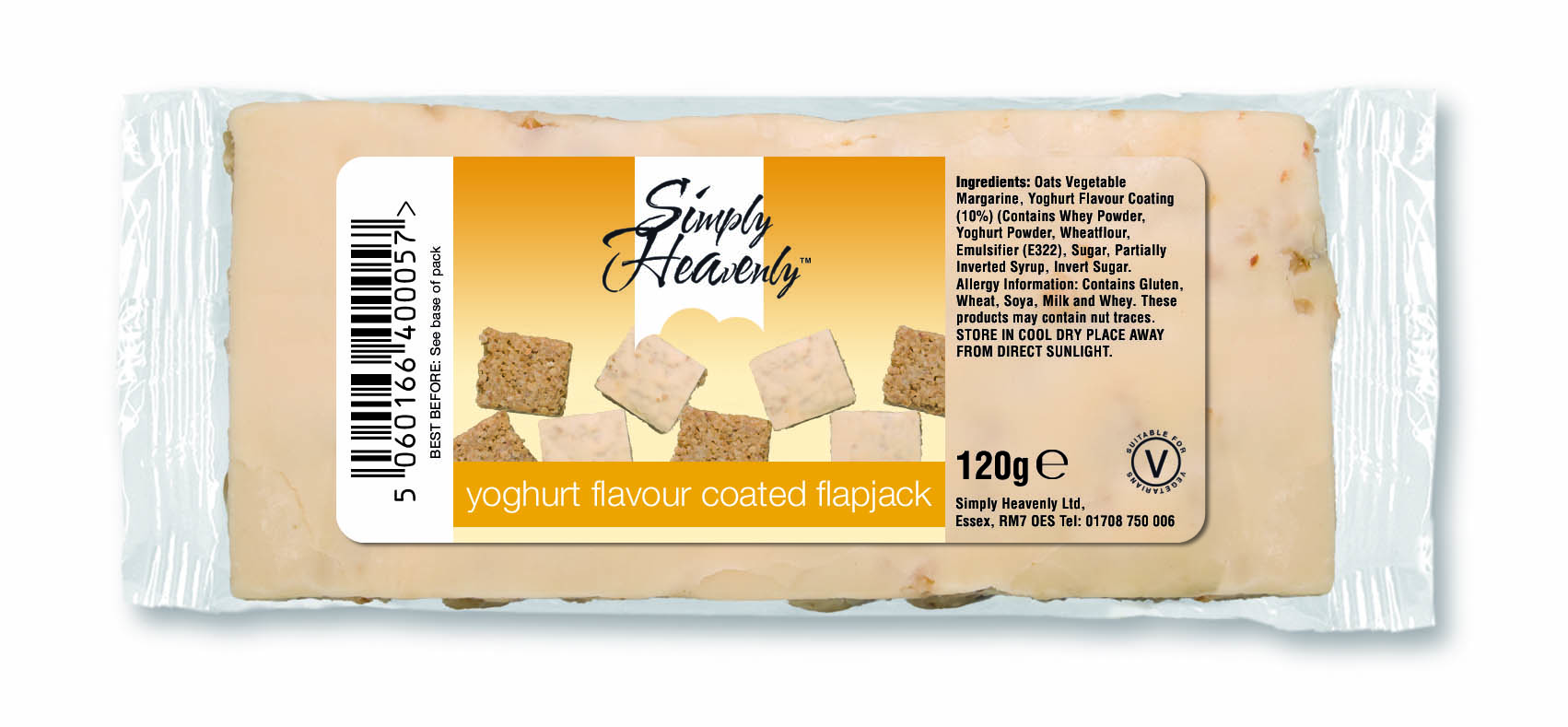 Simply Heavenly Flapjack Yoghurt 30 x 120g
